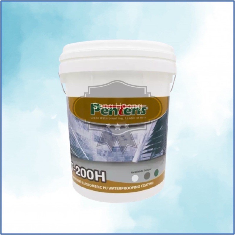 20kg Pentens T-200H UV Resistant Elastomeric Waterproofing Coating 防水涂料 ...