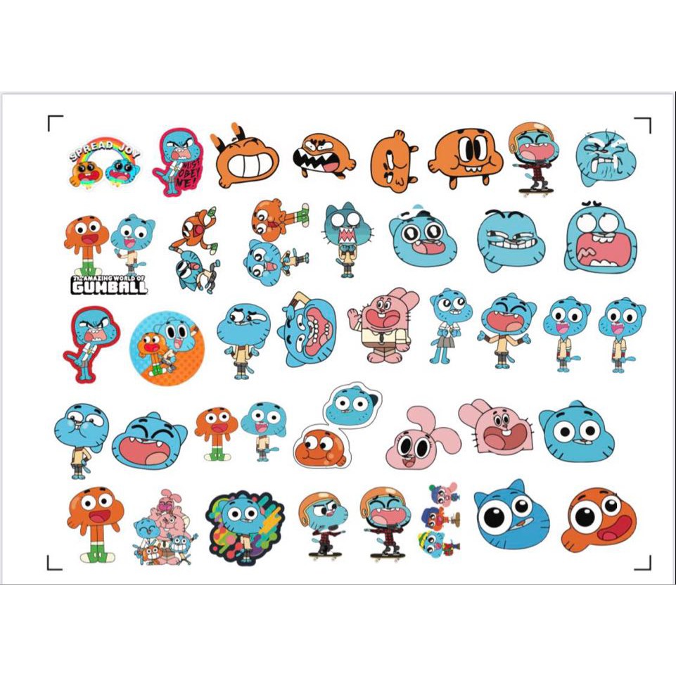 Gumball Style Durable Waterproof Gumball Sticker Gumball Phone Laptop