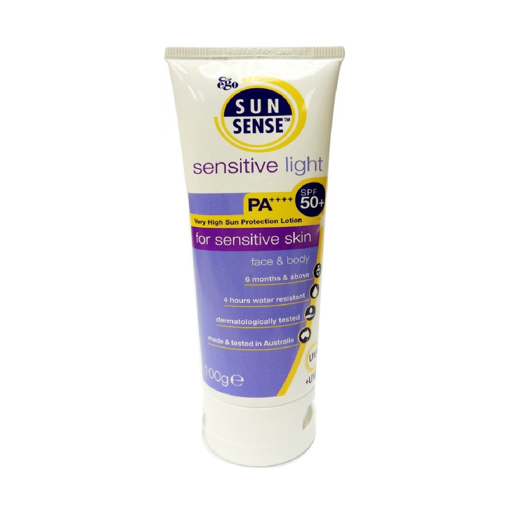 Ego Sunsense Sensitive Light Sunscreen Lotion SPF50+ PA+ | Shopee Malaysia