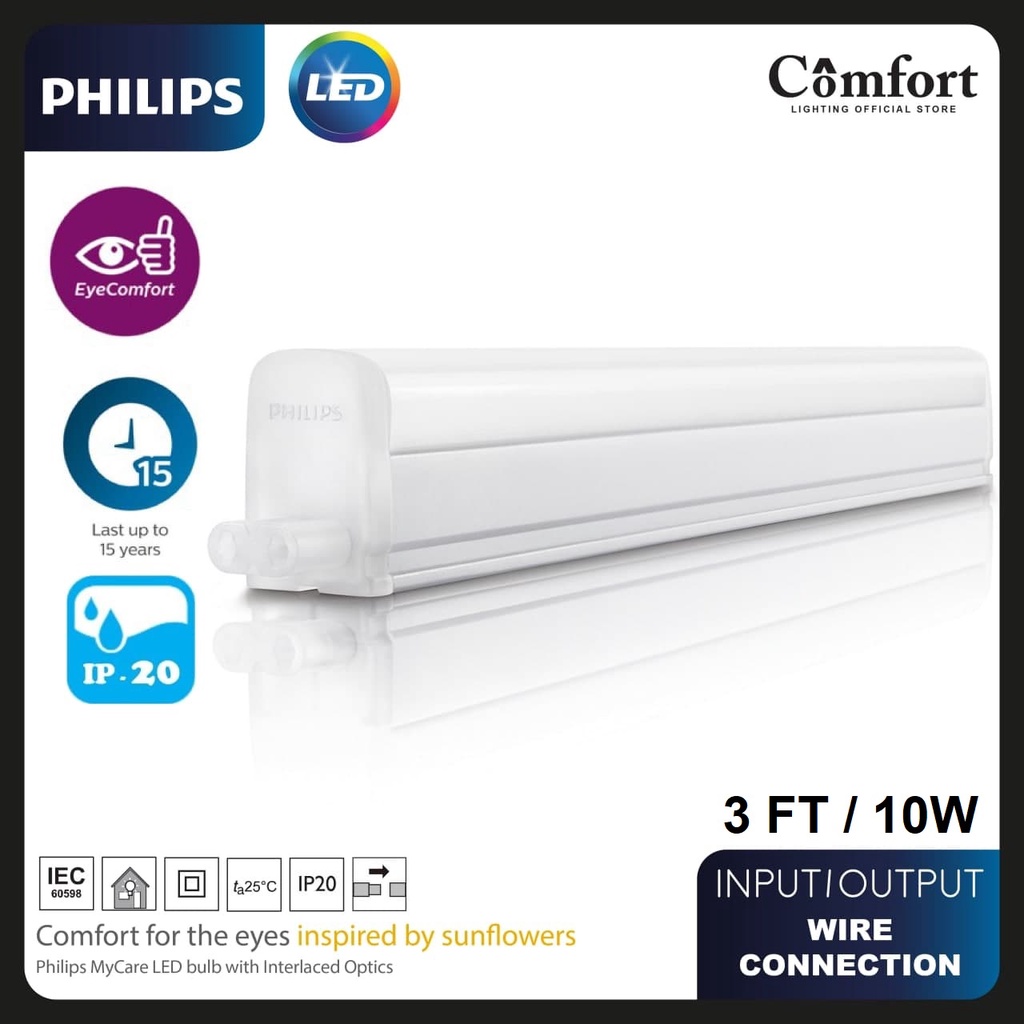 [SIRIM APPROVE] PHILIPS NEW LED T5 31600 TRUNKLINEA PLUS 1FT/2FT/3FT/4FT Light Tube Connection ...