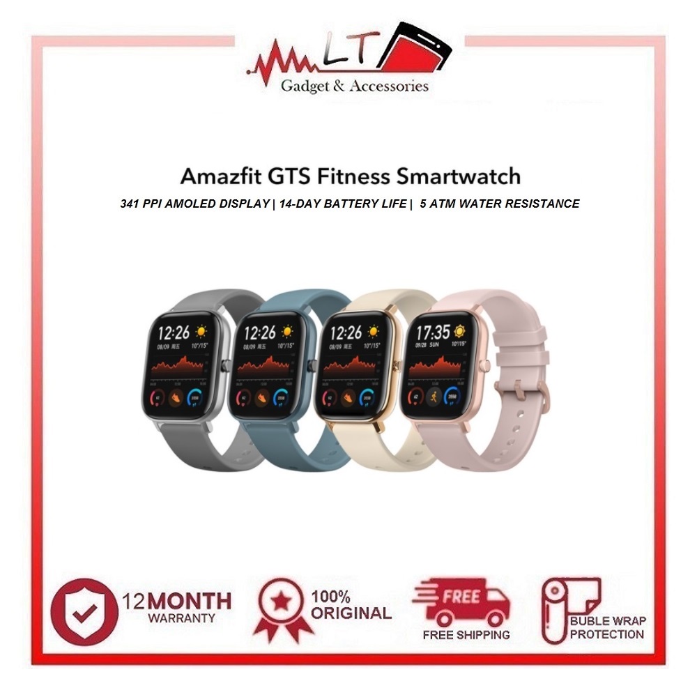🔥 [Global] GTS Smartwatch (AMOLED Display, Always-on Display, Water ...