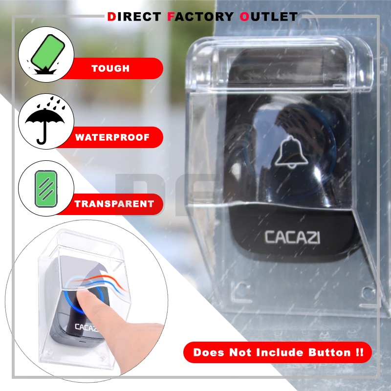 DFO Waterproof Cover Universal Doorbell Outdoor Cover CACAZI Smart Door ...