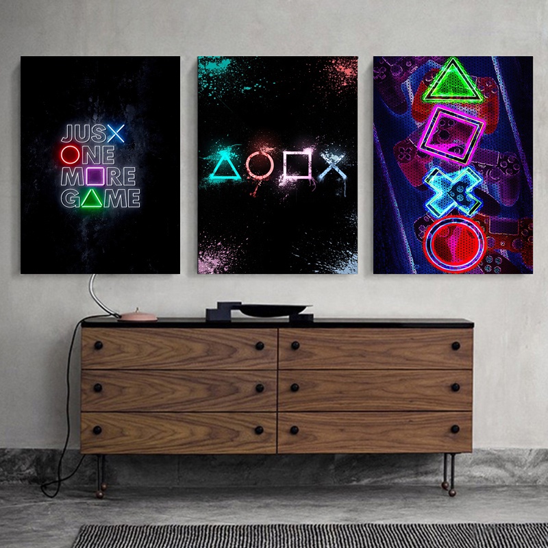 Ainna -Gamer Room Poster Decoration Canvas Painting Game Playstation ...