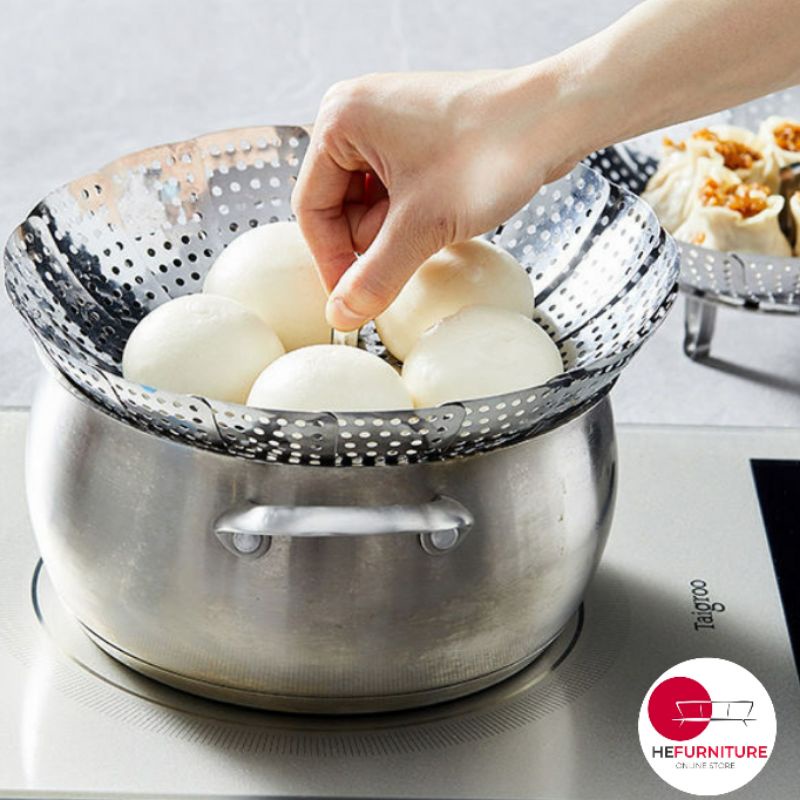 Retractable Stainless Steel Steam Plate / Foldable Steam Rack/ Flower ...