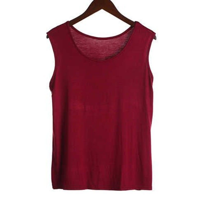 2XL-8XL Wanita Singlet Plus Size Wanita Singlet Kain Modal Women ...