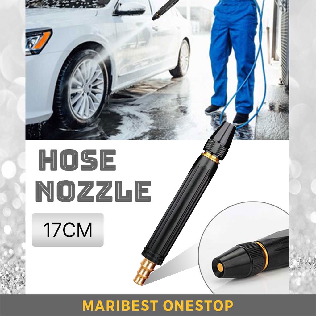 17CM HOSE NOZZLE HIGH PRESSURE ADJUSTABLE TWIST HOSE NOZZLE JET SWEEPER ...