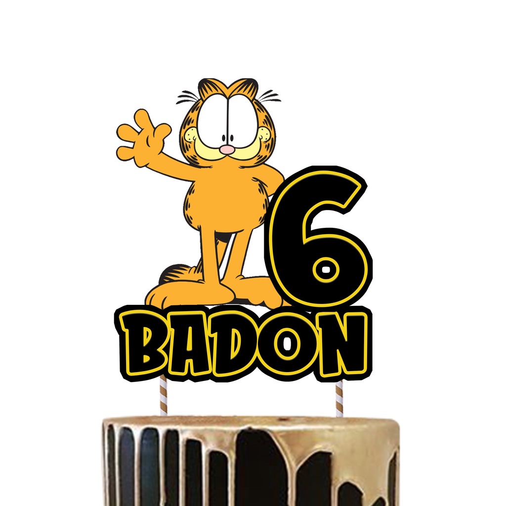 GARFIELD CAKE TOPPER | Shopee Malaysia