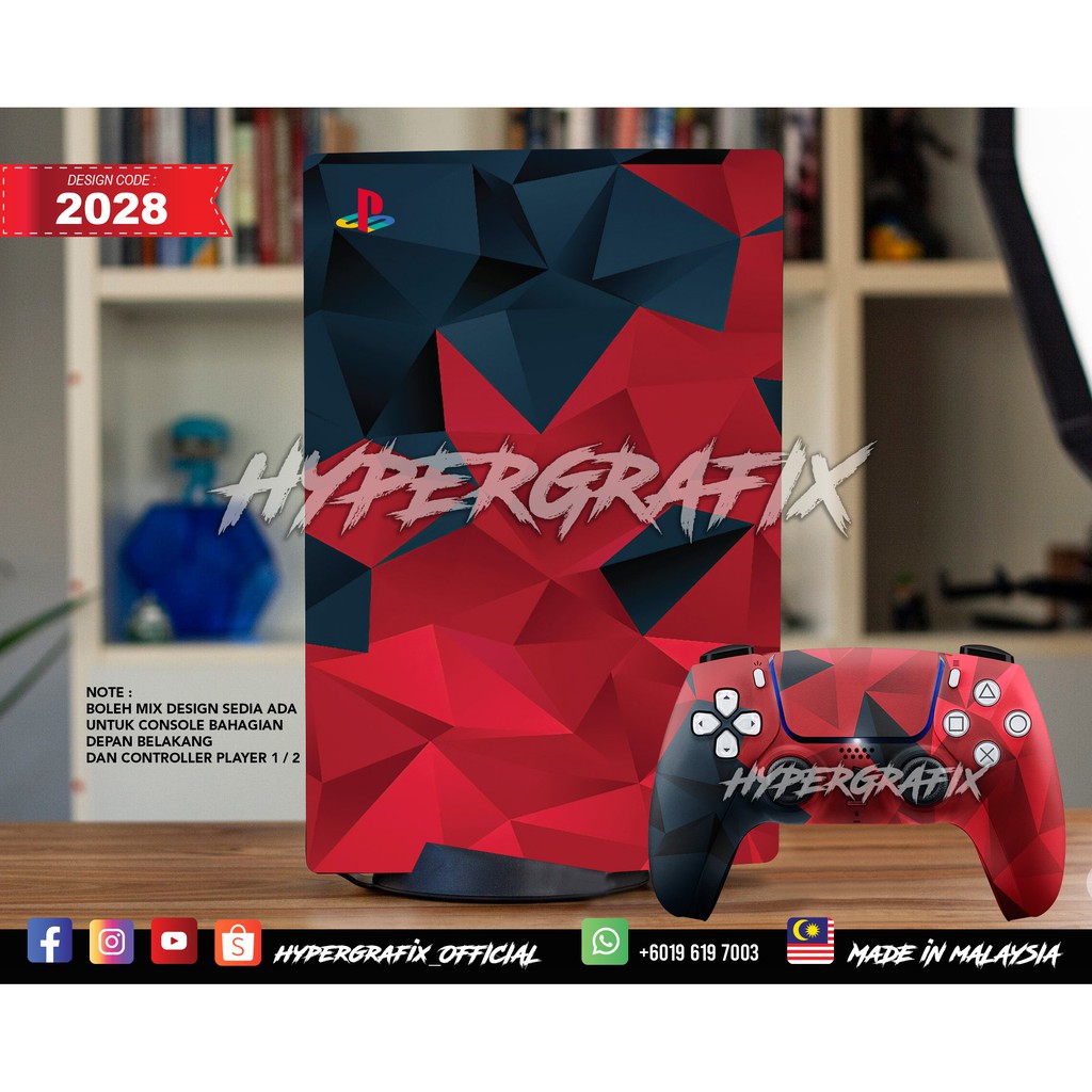 PS5 PLAYSTATION 5 STICKER SKIN DECAL 2028 | Shopee Malaysia