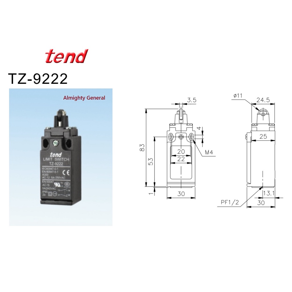 (100% Original) Tend Limit Switch TZ-9104, TZ-9212, TZ-9222, TZ-9224 ...