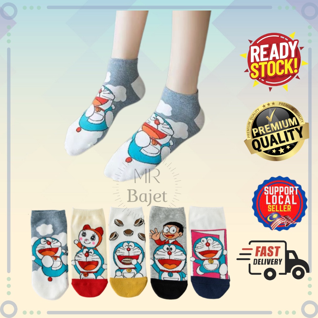 Stokin Doraemon Sarung Wanita Stokin Kualiti Stokin Kartun Stokin Comel ...