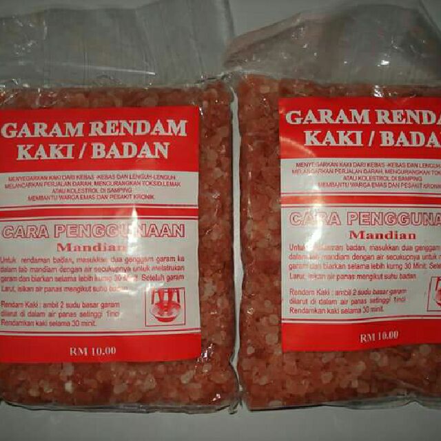 🔥ORIGINAL HQ🔥[READY STOCK] Garam Rendam Kaki Badan Mandian Garam Bukit ...