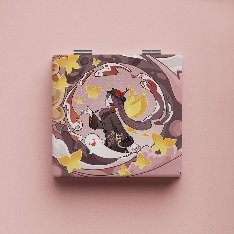 Genshin Impact Cosplay Xiao Venti Kazuha Mini Makeup Compact Pocket ...