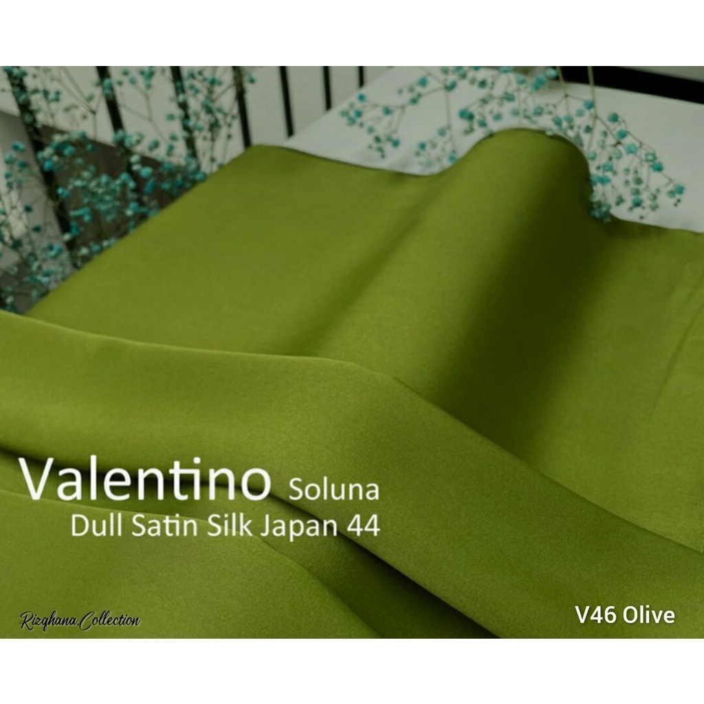 🍁 KAIN ELA DULL SATIN VALENTINO SOLUNA SILK JAPAN/HARGA UNTUK 4 METER ...