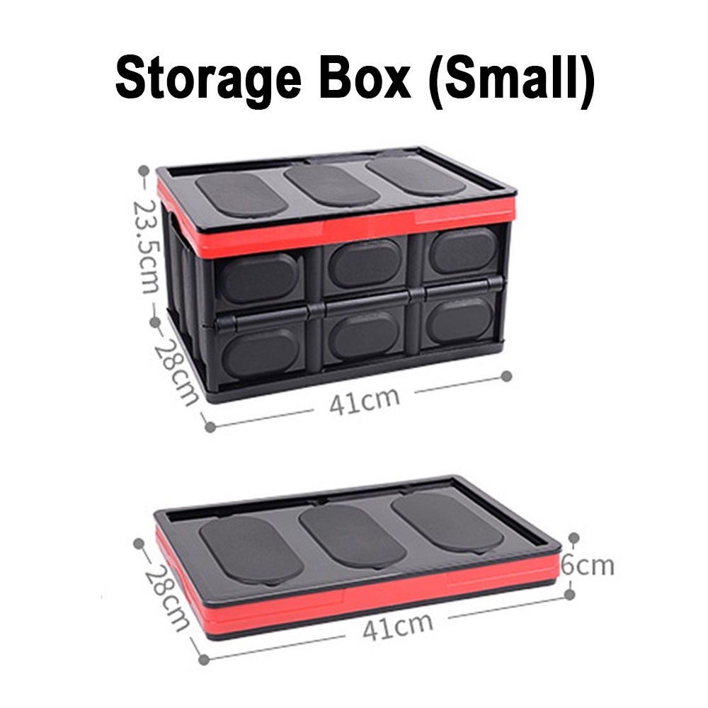 BuzzTech Foldable Storage Box Trolley Box Collapsible Bin Container Box ...
