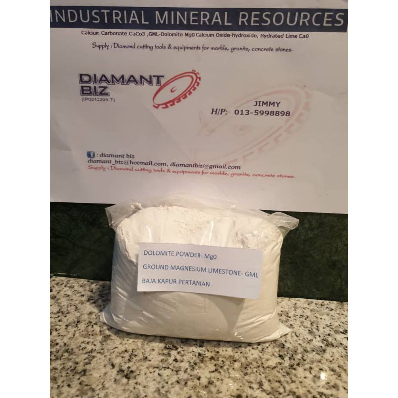 DOLOMITE GROUND MAGNESIUM LIMESTONE GML MGO BAJA PERTANIAN | Shopee ...