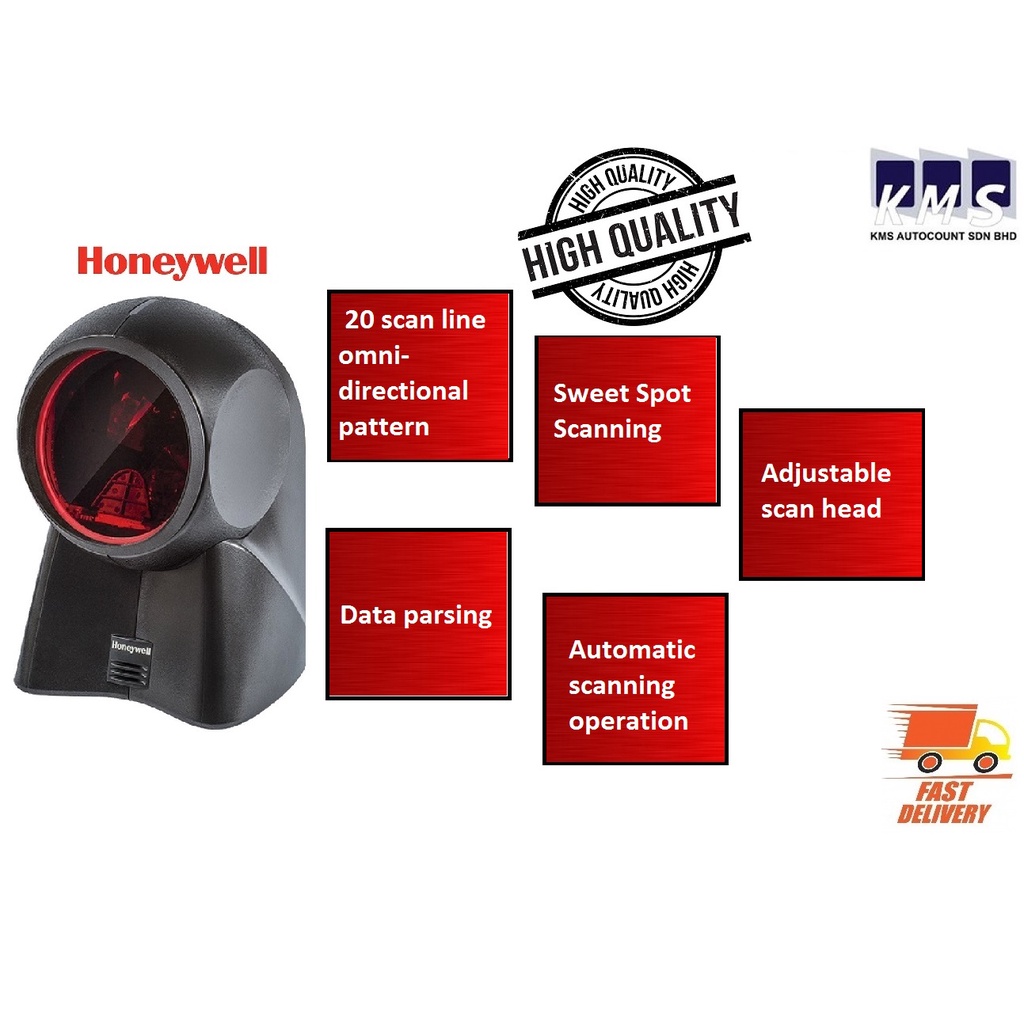HONEYWELL Metrologic MS7120 Orbit Hand Free Barcode Scanner USB port cable | Shopee Malaysia