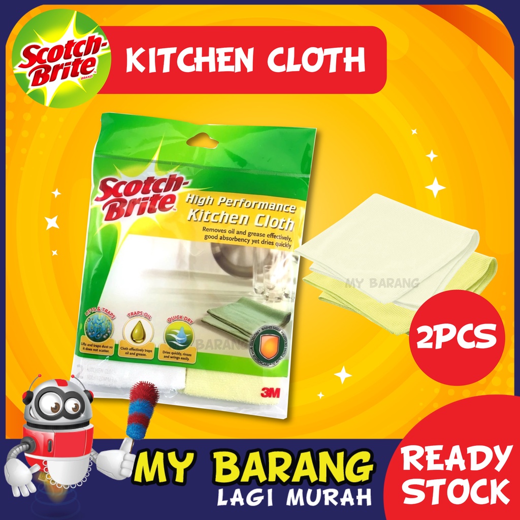 3M High Performance Kitchen Cloth (2pcs per pack) Ready Stock 3M ...