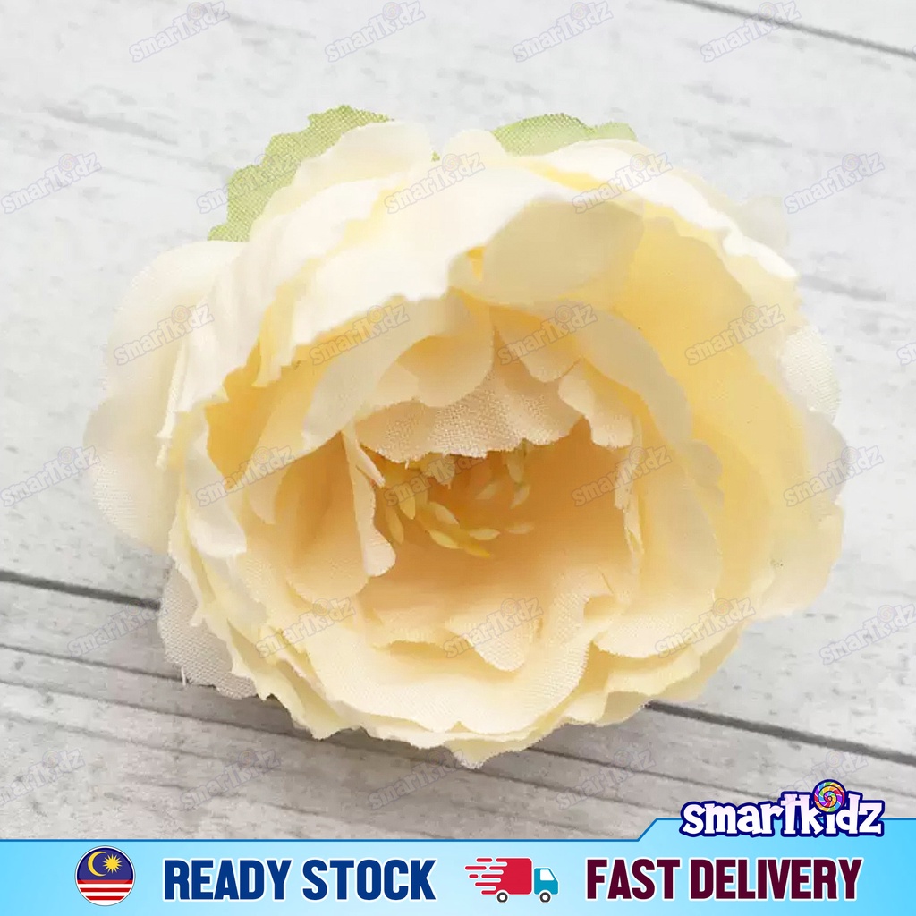 [1pcs] 6cm Rose Heads Artificial Flowers for Crafts| Kepala Bunga Ros ...
