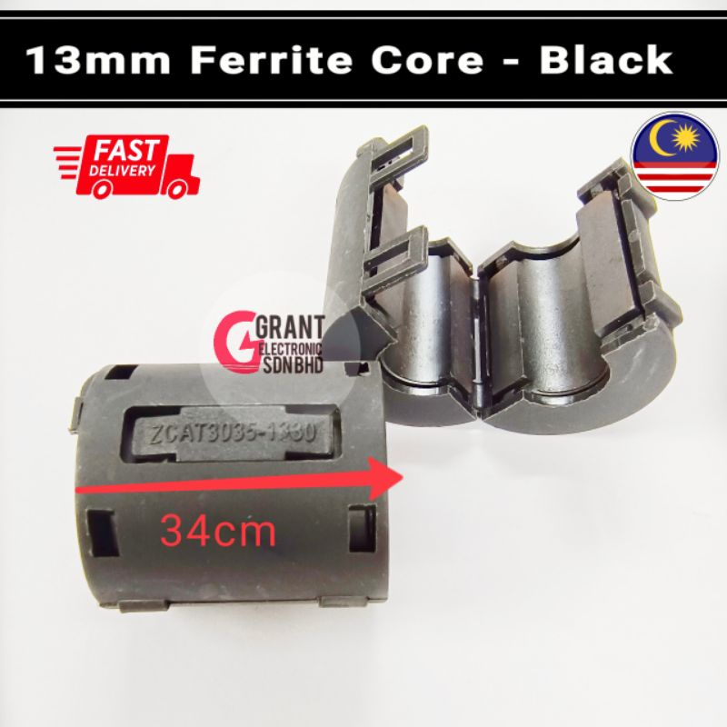 Ferrite Climp on Cores Round 13mm Cable Clamp Filter | Shopee Malaysia