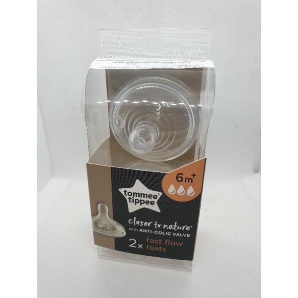 ORIGINAL tommee tippee nature fast flow teat 6m+ | Shopee Malaysia