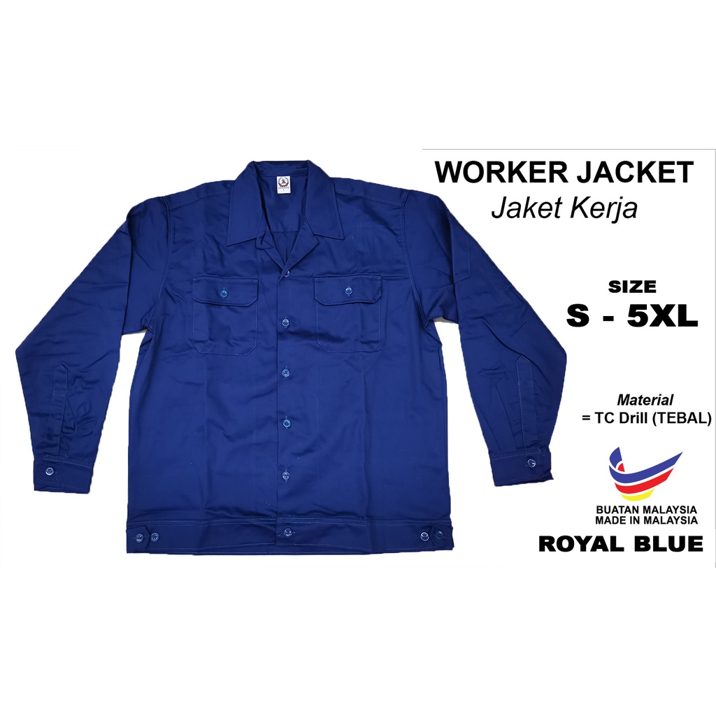 JACKET KERJA JENAMA SARTO HOUSE/MONSYAPI (WARNA ROYAL BLUE) | Shopee ...