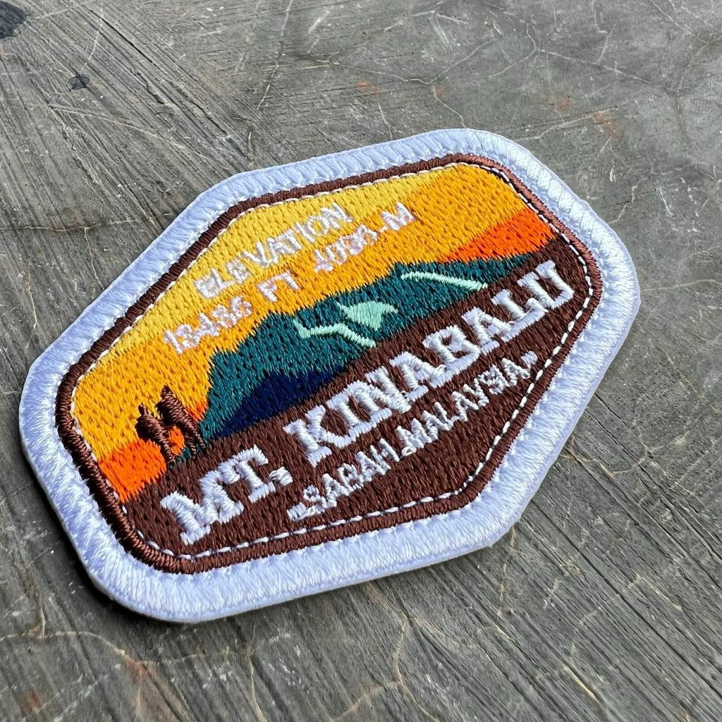 Mount Kinabalu Embroidered patch | Shopee Malaysia