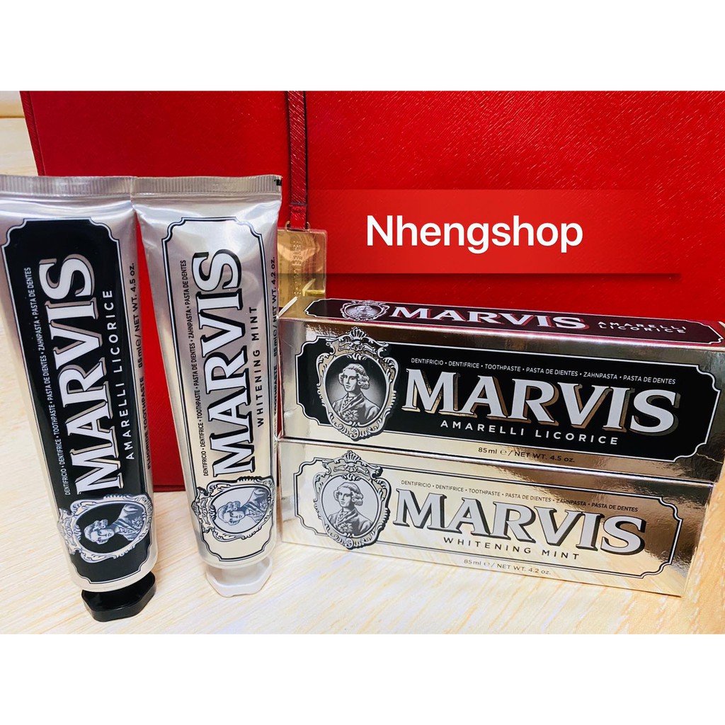 [France] Marvis Whitening Mint / Amarelli Mint premium toothpaste ...