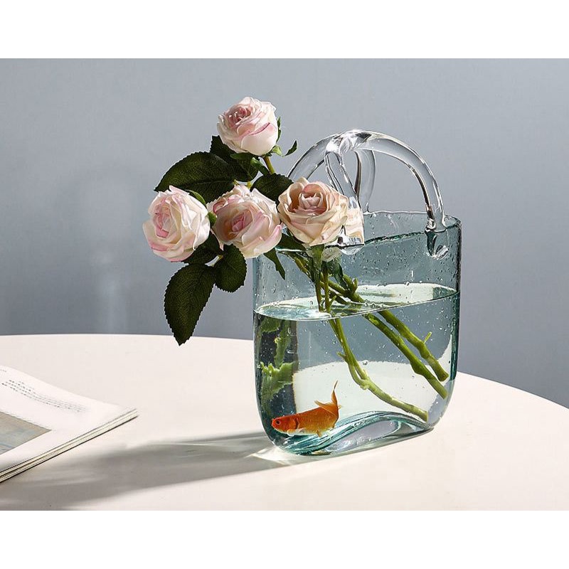 Nordic INS transparent glass fish tank bag vase (RS2428) | Shopee Malaysia