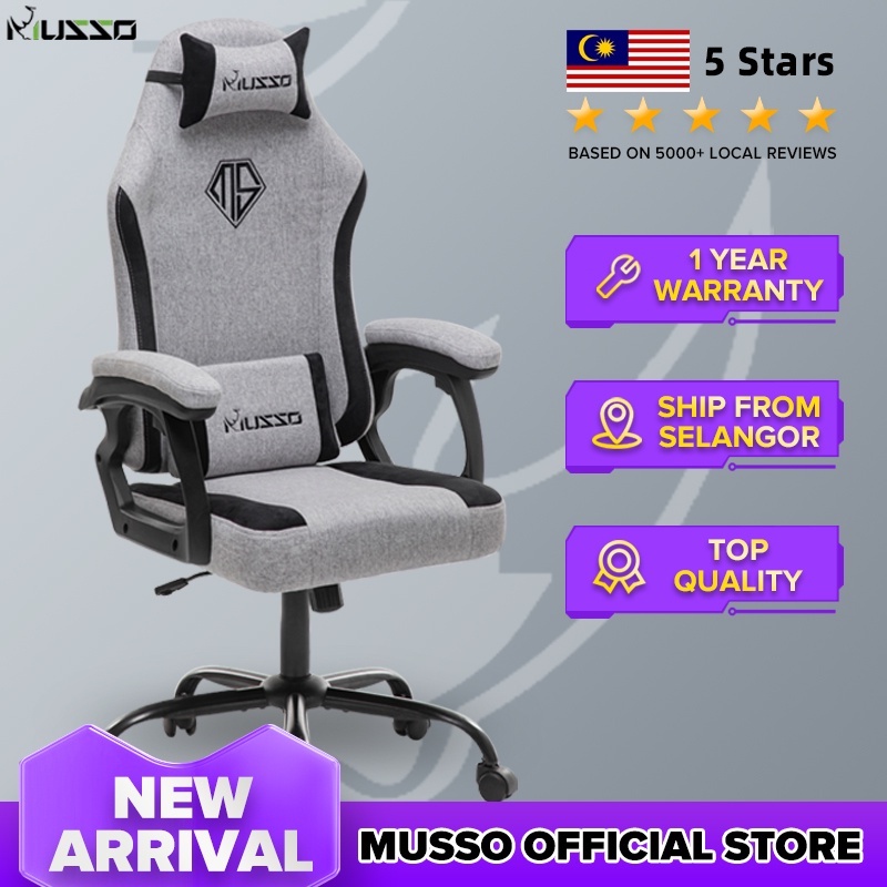 MUSSO Navigator Series Model 2, Fabric Computer Chair With Lumbar and ...