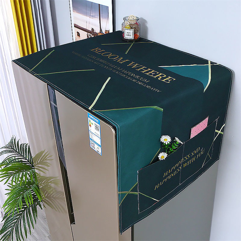 Double Door Refrigerator Cover Cloth Washing Machine Sunscreen Cloth Microwave/Oven Oil-proof ...