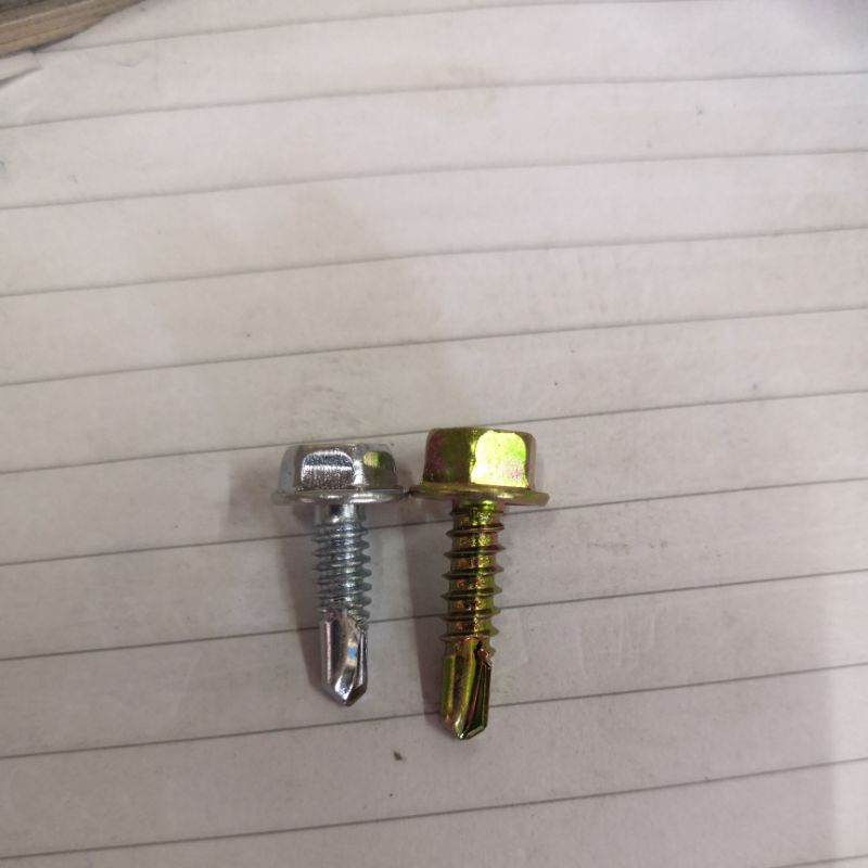 100pcs Skru Kuda Besi Channel Battern 10 x 5/8 /10x 3/4 Self Drilling ...