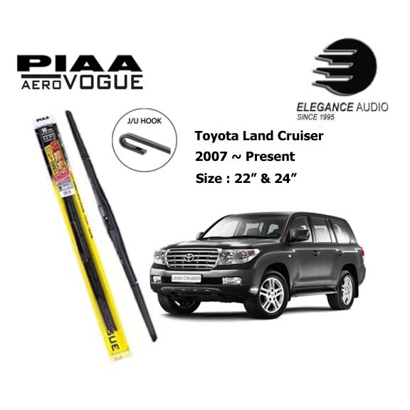 PIAA Aero Vogue Silicone Wiper For Toyota Land Cruiser 2007 ~ Present (24" & 22") | Shopee Malaysia