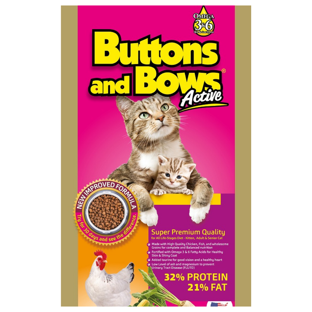 Buttons And Bows Active Formula Cat Food (8kg) | Shopee Malaysia