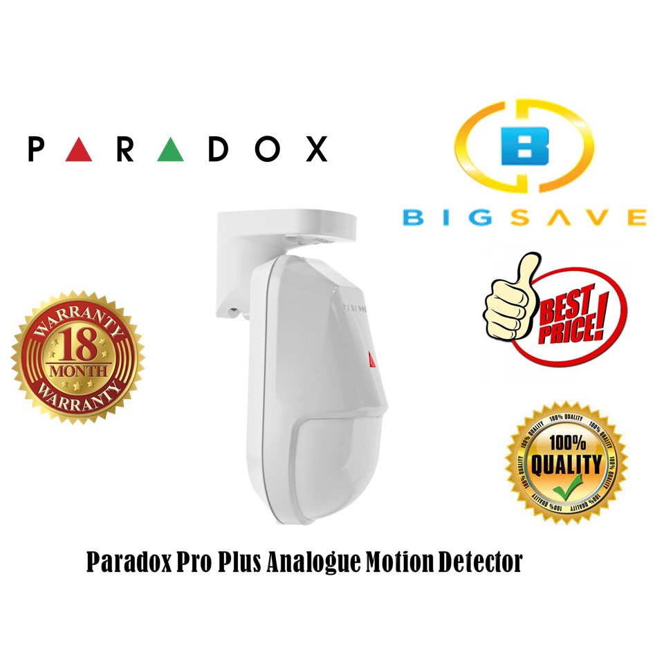 PARADOX NV5 HIGH PERFORMANCE PET IMMUNE INFRARED MOTION DETECTOR UP TO ...