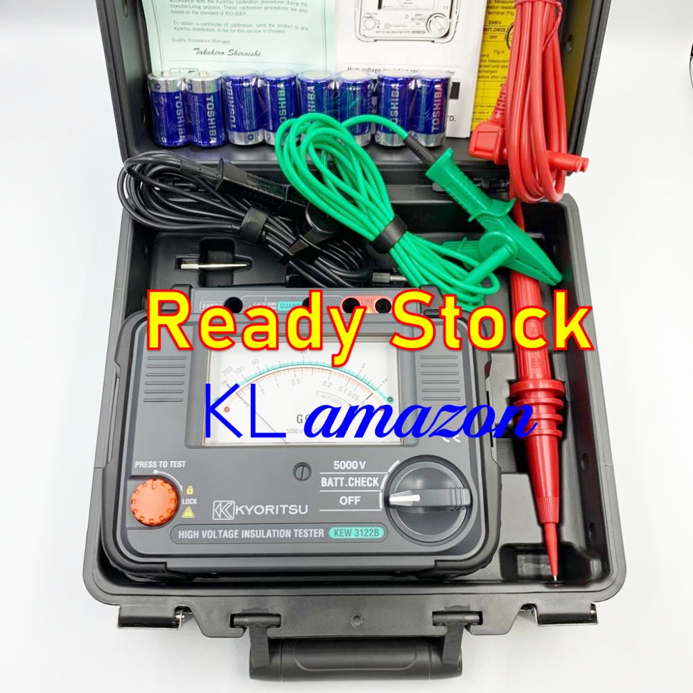 (ACCEPT URGENT ORDER!) Kyoritsu 3122B High Voltage Insulation Tester ...