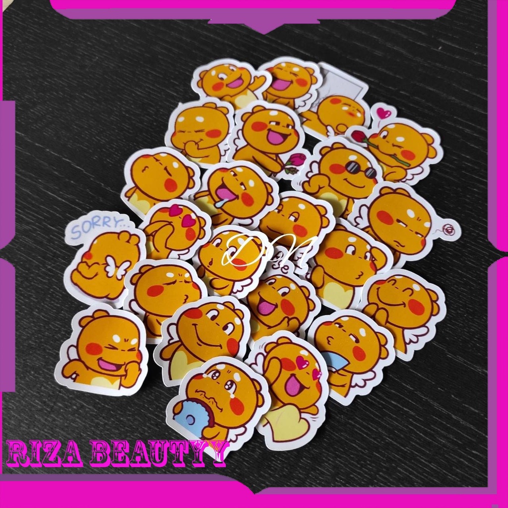 22pcs Qoobee Fire Emoticon Line Sticker Paper | Shopee Malaysia