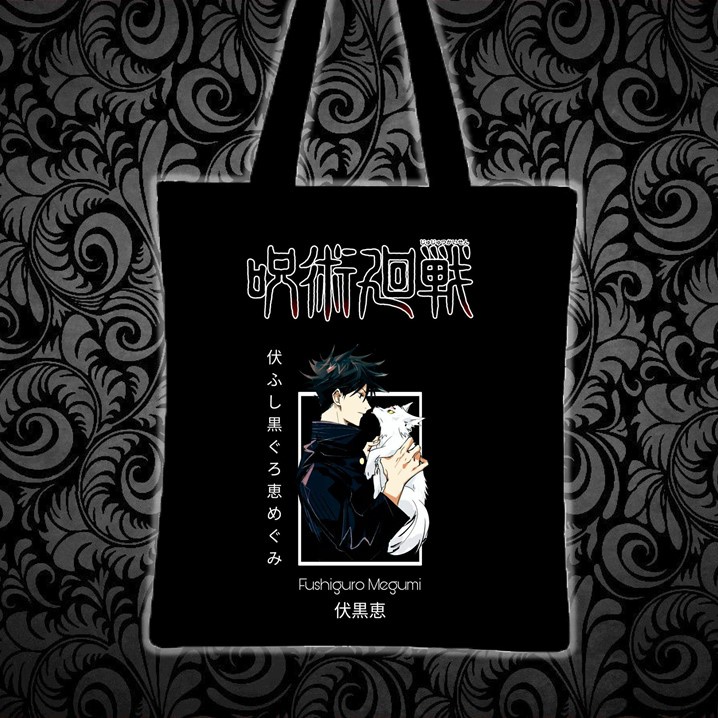 MEGUMI JUJUTSU KAISEN Printed tote bag canvas | Shopee Malaysia