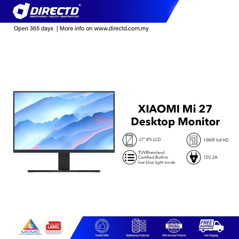 Xiaomi Mi Desktop Monitor 27 | Shopee Malaysia