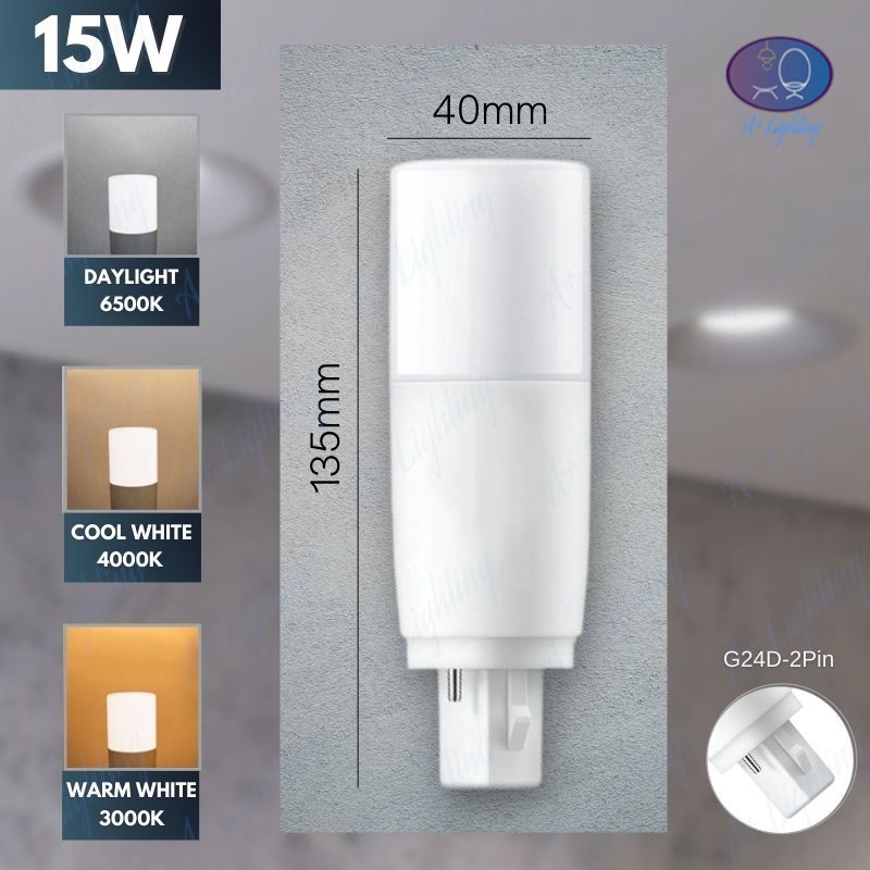 10W/15W HIGH QUALITY LED STICK BULB G24 PLC MENTOL STICK LED LAMPU DOWNLIGHT RECESSED LIGHT ...