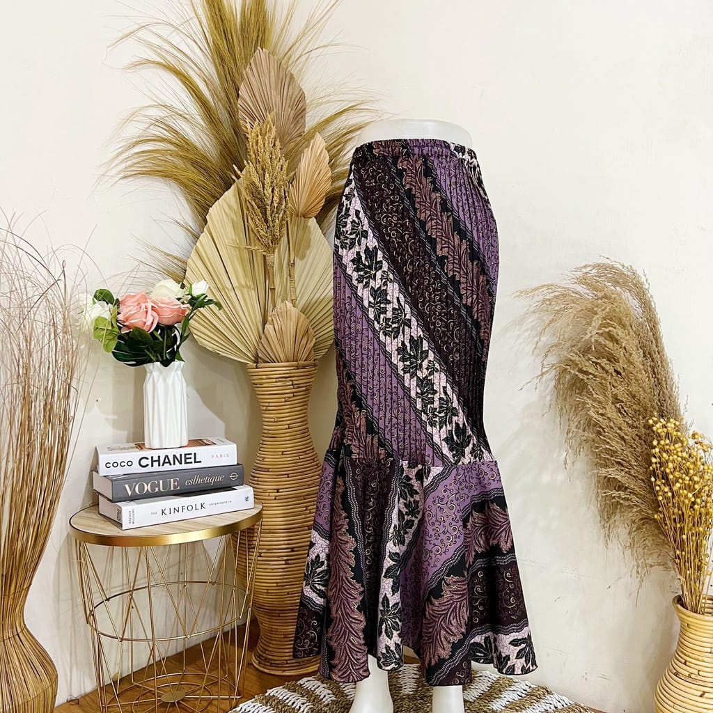 Batik Gallery - aurel motif batik plisket mermaid skirt / mermaid skirt ...