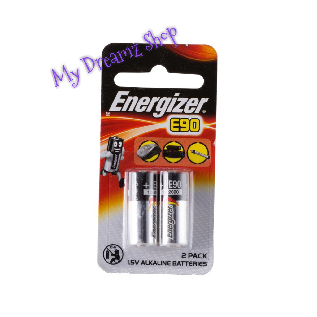 [100% Original] Energizer N Size Alkaline Battery E90 2pcs 1.5V E90BP2 ...