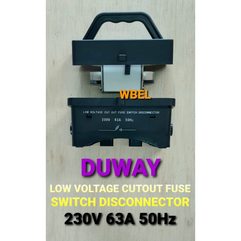 LOW VOLTAGE CUT OUT FUSE SWITCH DISCONNECTOR - 230V 63A / 100A 50Hz ...