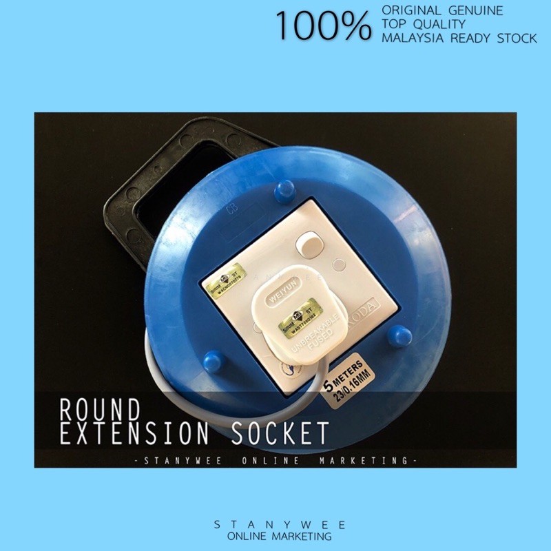 Round Extension Socket (Malaysia ready stock) | Shopee Malaysia
