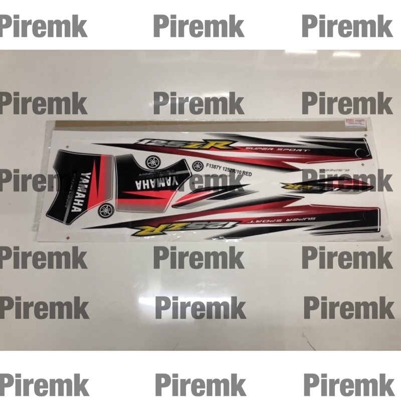 Moritaka stripe/sticker 125zr/stripe 125zr biru skala/sticker biru ...
