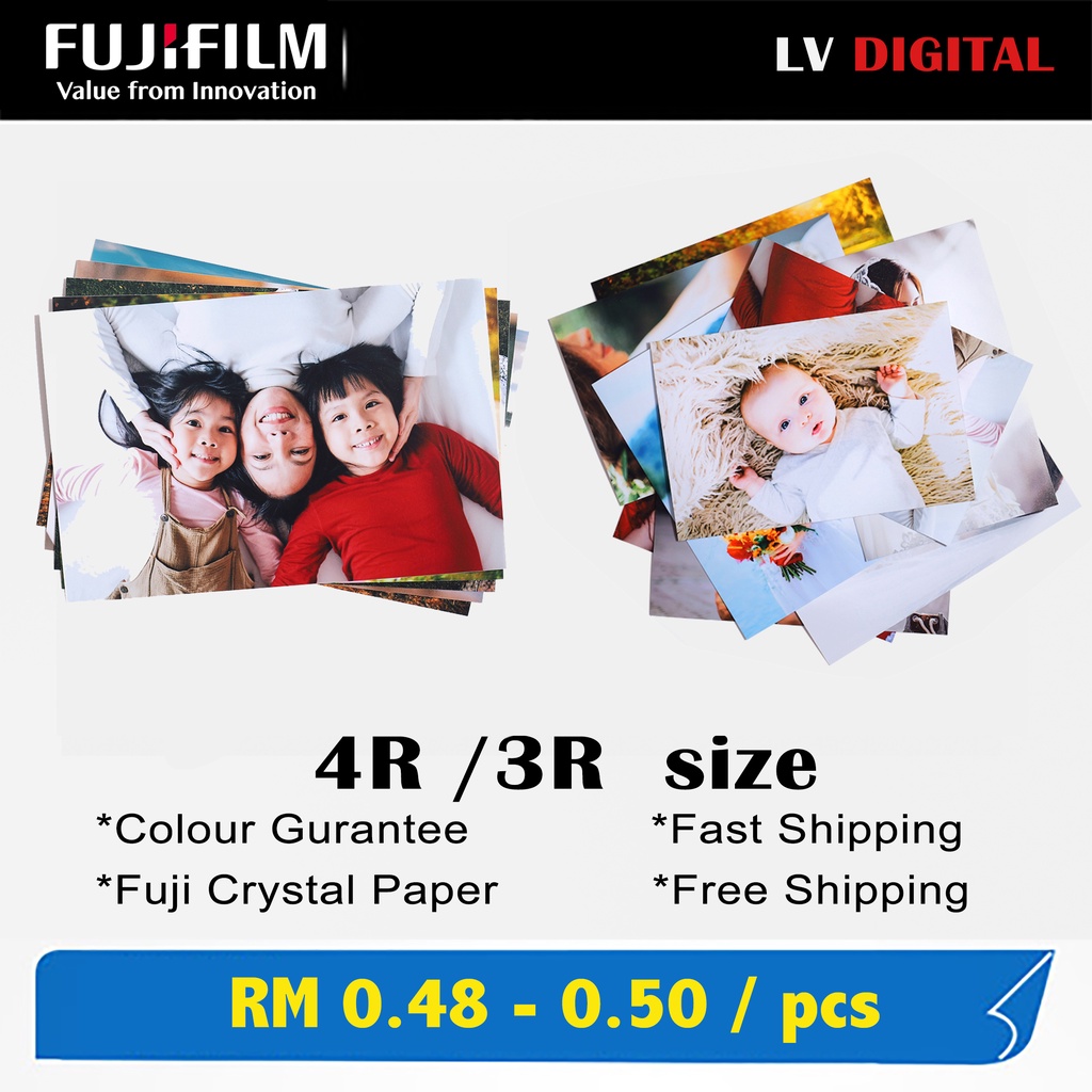 4R/3R High Quality Photo Printing (Glossy/Matt)(Minimum 8pcs or above ...