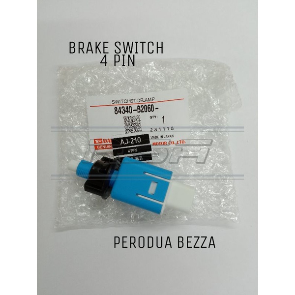 Perodua Bezza 1.3,Axia Brake Switch (4pin) 84340-BZ060 | Shopee Malaysia