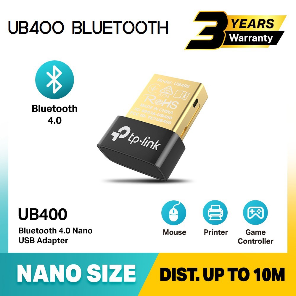 UB400 Wireless Bluetooth 4.0 Nano USB Adapter / Receiver For Desktop / Laptop | Shopee Malaysia