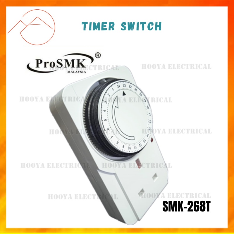 SIRIM Timer switch socket 24 Hours Analog Programme Programmable 3 Pin ...