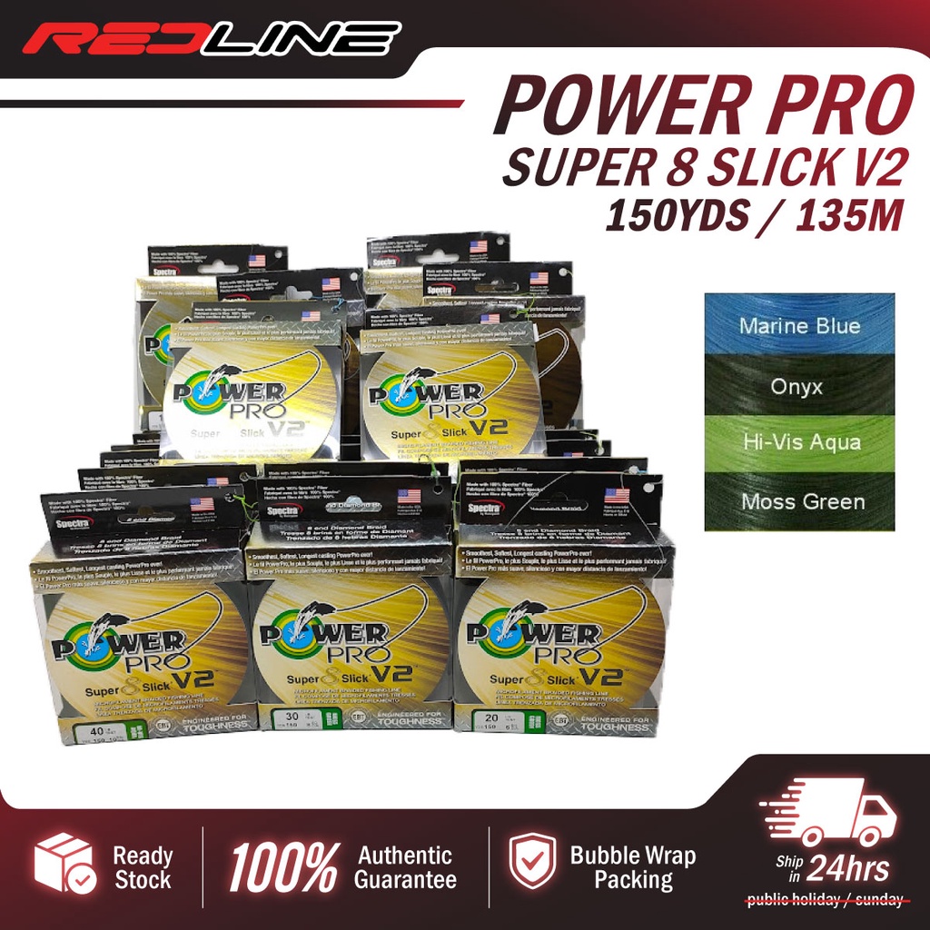 POWER PRO SUPER 8 SLICK V2 150YDS 135M FISHING LINE BRAIDED LINE BRAID LINE | Shopee Malaysia