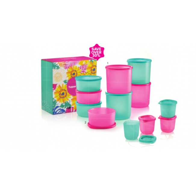 Ready Stock!! Tupperware Summer Fresh Round Set | Shopee Malaysia